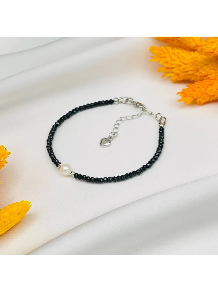 Браслет, жемчуг пресноводный культивированный