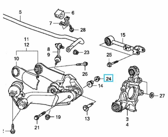 Гайка, блокир. устр-во фланец (CLINCH); Артикул Honda/Acura: 90395SNA003 (Оригинал)