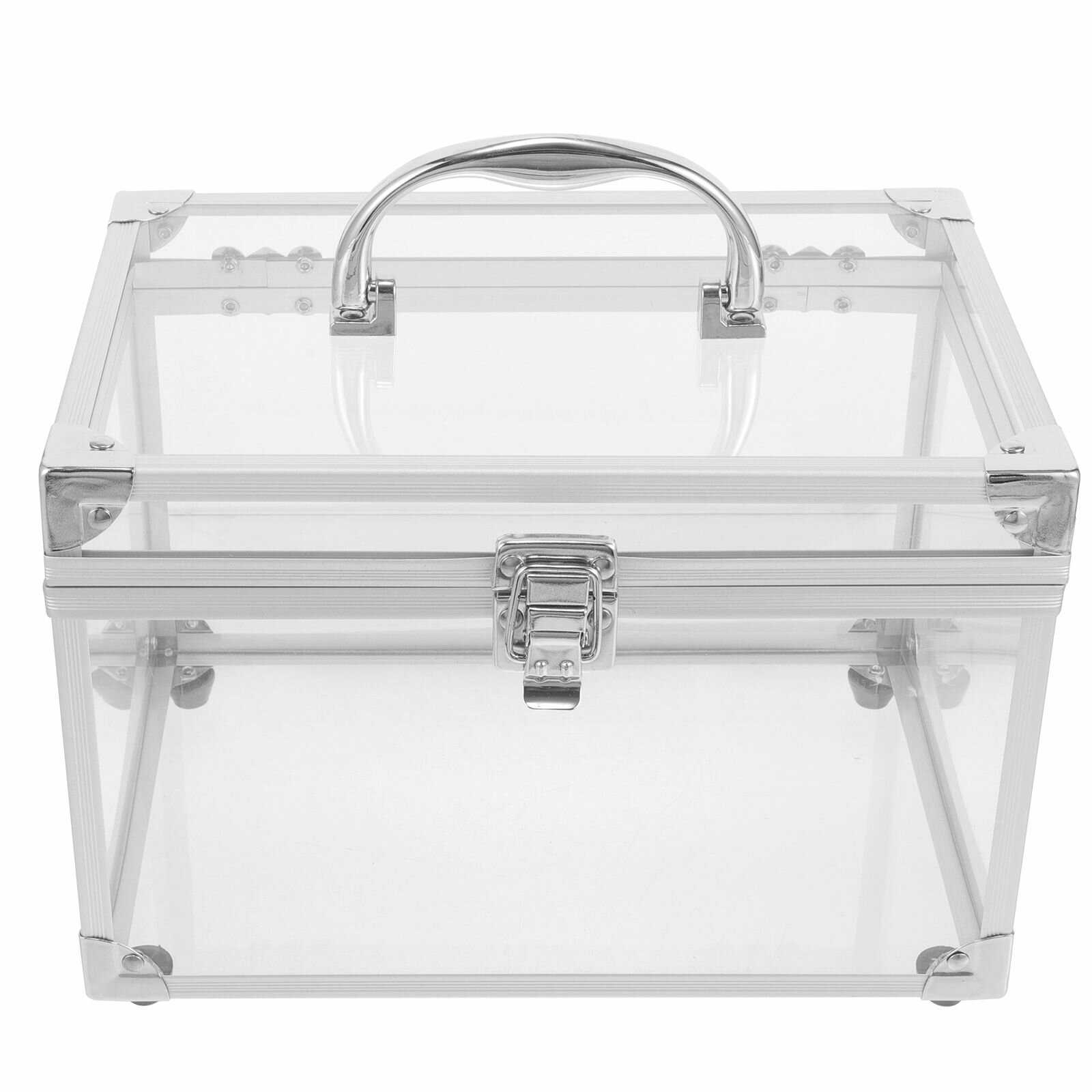 Серебряный футляр для хранения альбомов, дисков, виниловых пластинок, высокая емкость 24.00X16.00X15.50CM