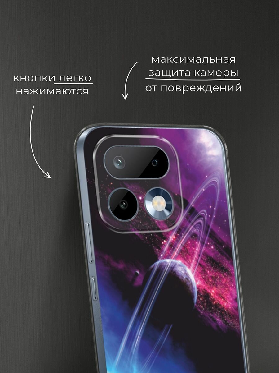 Силиконовый чехол на Realme 16 Pro / Реалме 16 Про с принтом Космос 17 — фото 1