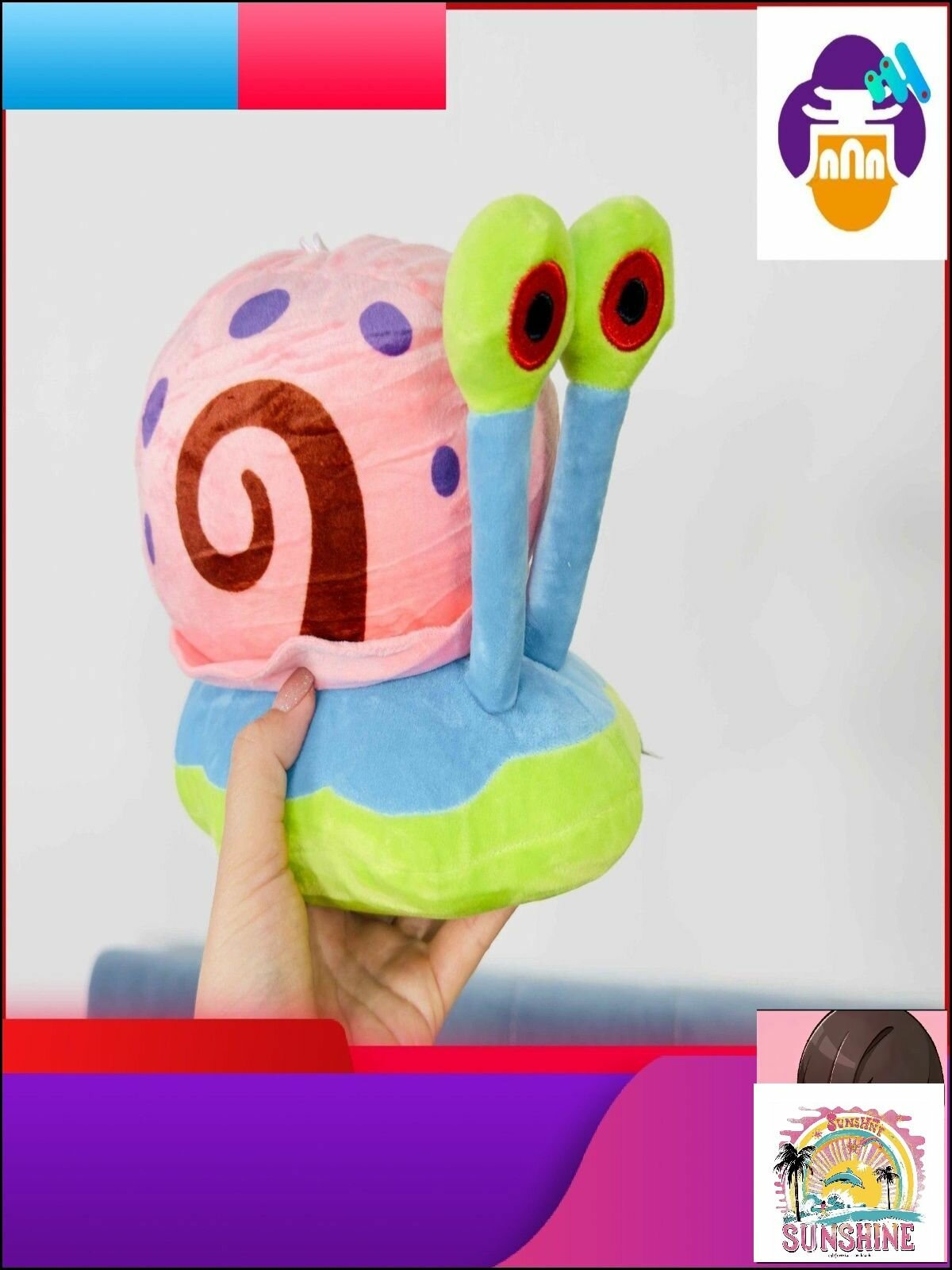 Эксклюзивная фигурка Гэри Улитка 20 см по мотивам бестселлера Губка Боб Квадратные Штаны