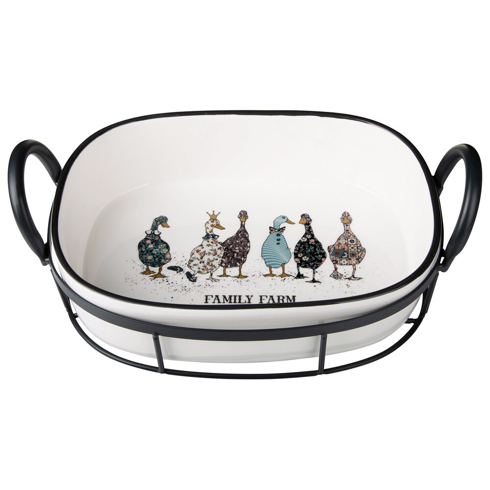 Форма на метал. подставке lefard family farm 30*19*9,5 cm 1800 мл KSG-263-1419