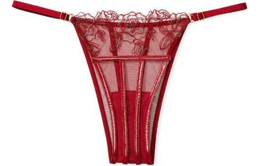 Женские трусики-стринги Victoria's Secret 9881602, Ягодный красный, S EU
