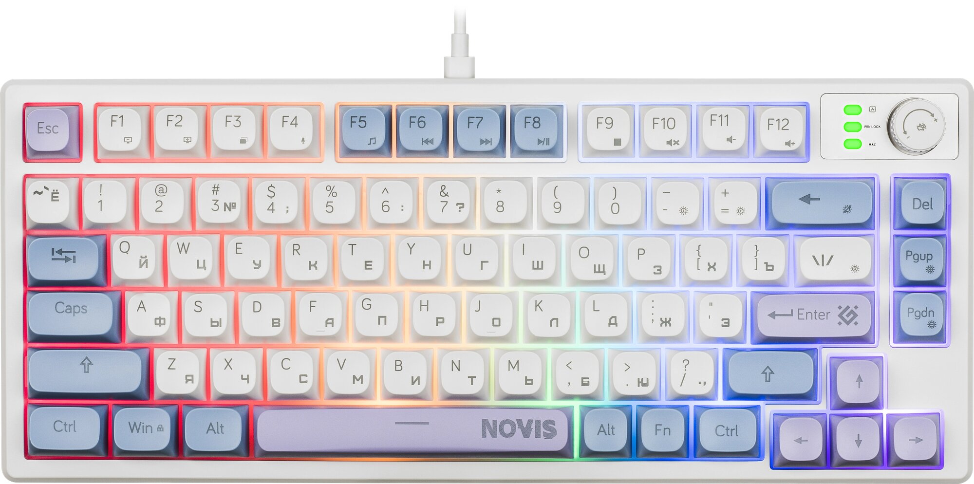Клавиатура игровая проводная Novis GK-318 RU