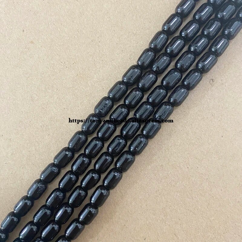 Бусины из натурального камня Tony and Beads 20 шт. Черный, Black Tourmaline