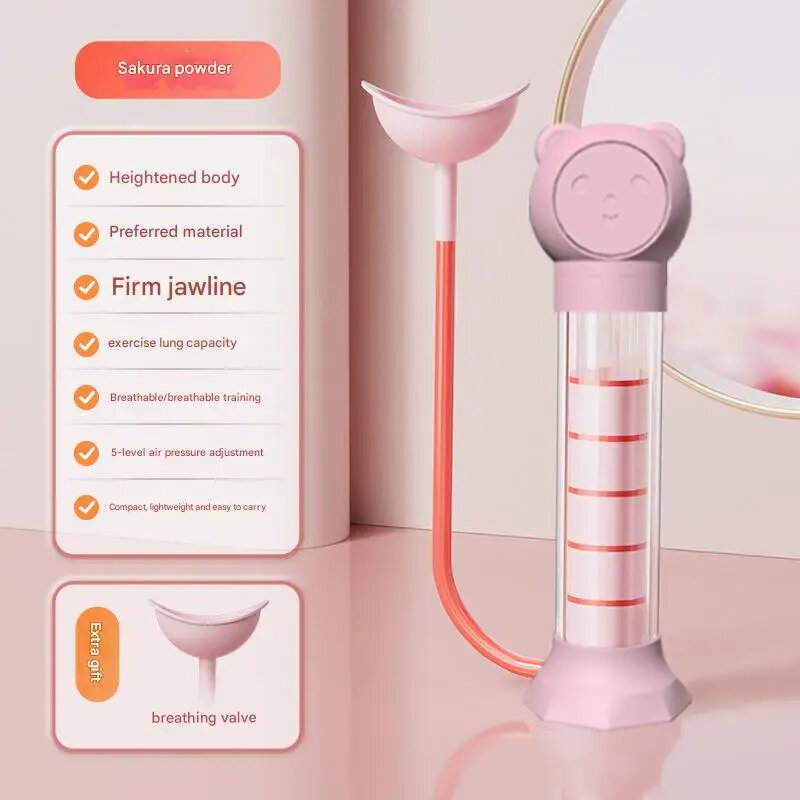 CARENT Дыхательный тренажер Розовый, panda-pink