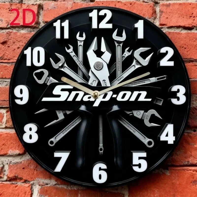 Настенные часы Snap-on с инструментами, 8 дюймов, TYA4791-04-30x30cm