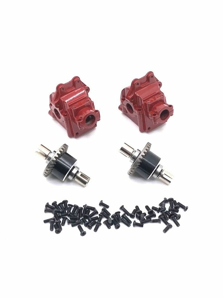 Металлический дифференциал (редуктор) для Wltoys 144001 144010 124016 124017 124018 124019 RC моделей