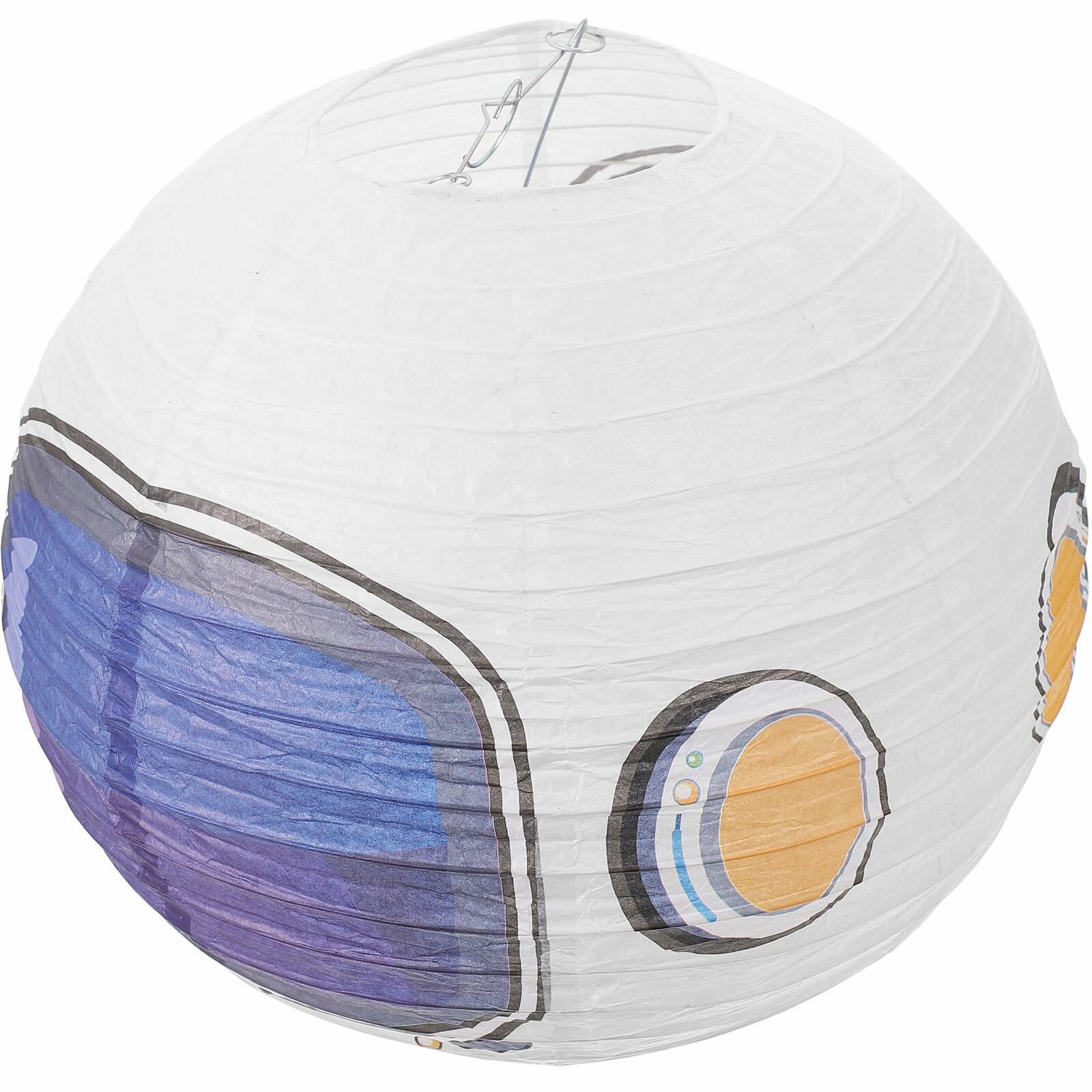 1 Упаковка Фонарей Темы Космоса, Из Бумаги И Металла, Для Украшения Праздников