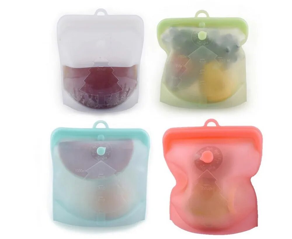 Kiboule Пакет для продуктов Силиконовый Многоразовый пакет для хранения продуктов