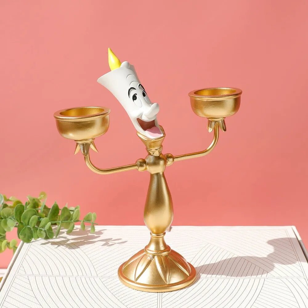 Светильник-подсвечник Lumiere из мультфильма Красавица и Чудовище, золотистый, 1 шт