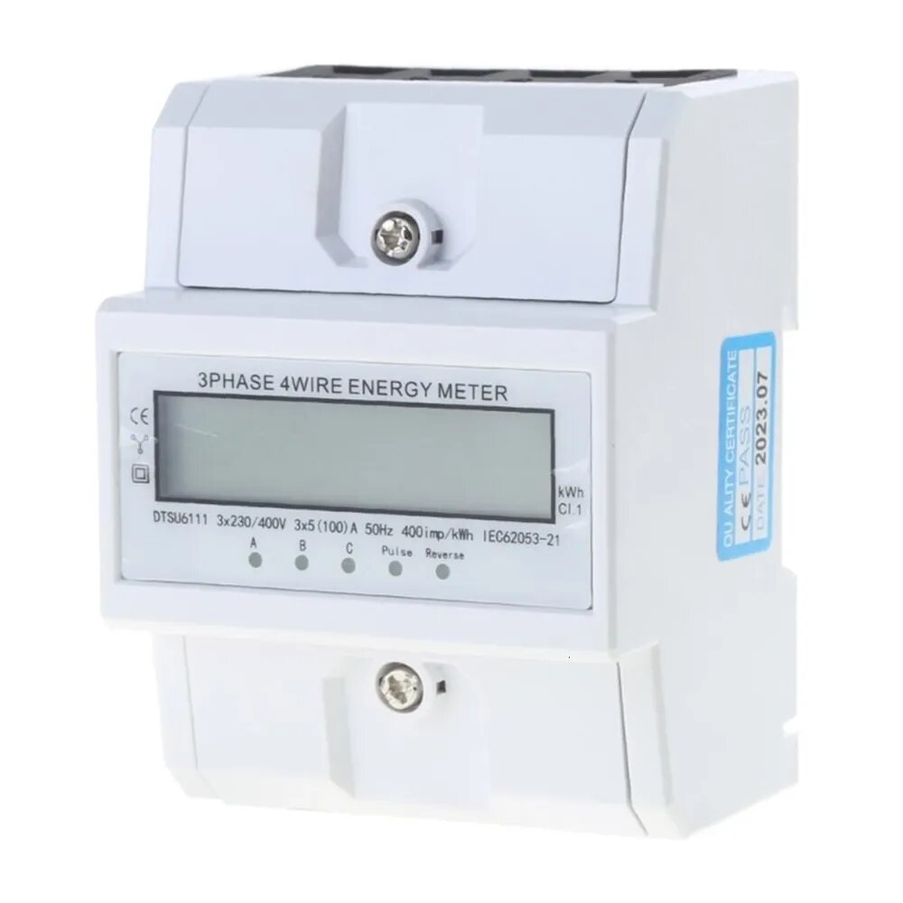 Счетчик электроэнергии LCD DTSU6111 3x230/400V 3x5 (100) A 50Hz 400 imp/kWh IEC62053-21