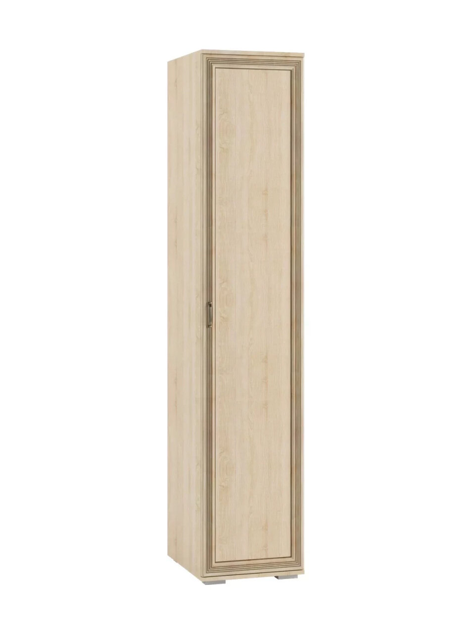 Шкаф-пенал с полками Спальня Ливорно ЛШ-21, ЛДСП/МДФ (дуб сонома), 45х54х221 см