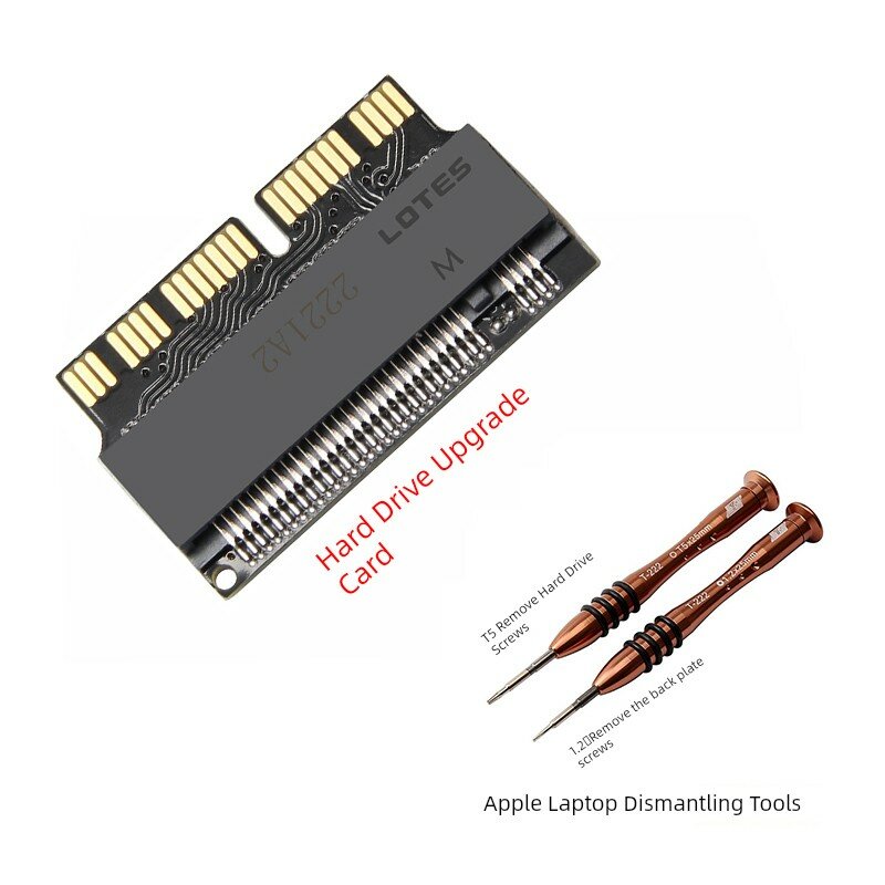 Комплект адаптера NVMe PCIe M.2 SSD для MacBook Air/Pro 2013-2017, включает карту обновления и инструменты