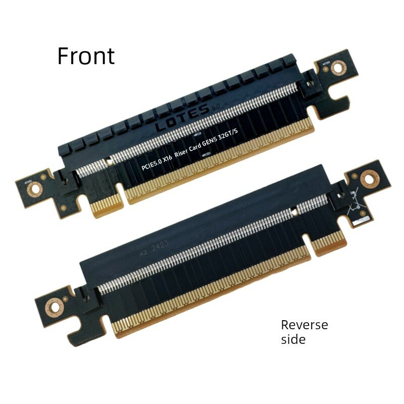 PCIe 5.0 x16 адаптер с винтовыми отверстиями для установки видеокарты и совместимости с материнской платой
