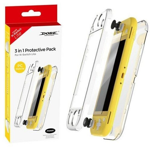 Комплект защитных аксессуаров DOBE для игровой приставки Nintendo Switch Lite
