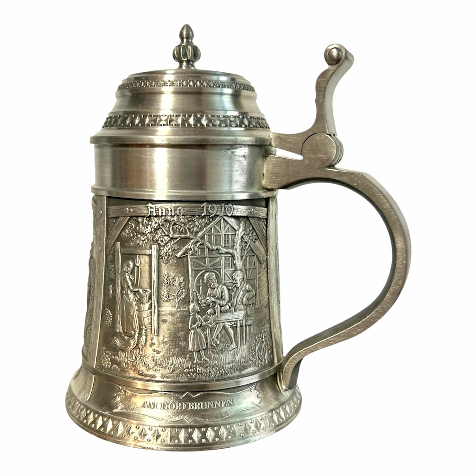 Кружка пивная, оловянная SKS / СКС, винтаж. Германия