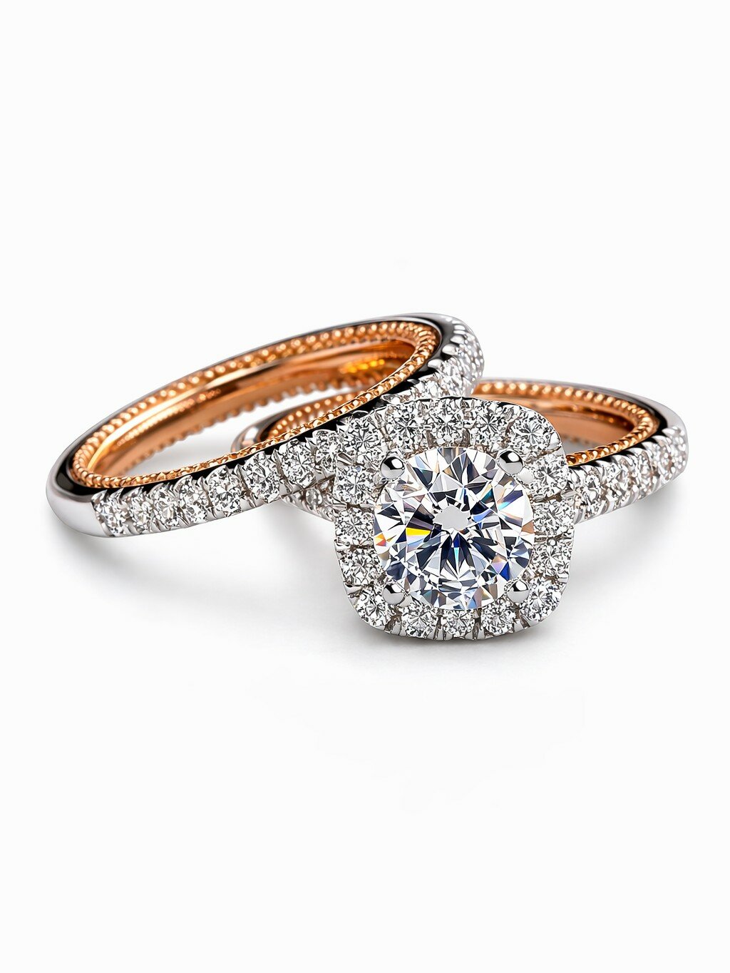 Набор колец, циркон