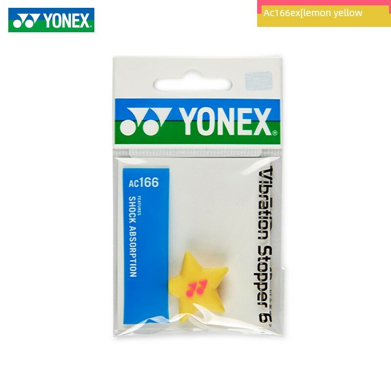 YONEX AC166EX Теннисная ракетка Амортизатор Силиконовая Резина Звезда 1 Шт Лимонно-Желтый