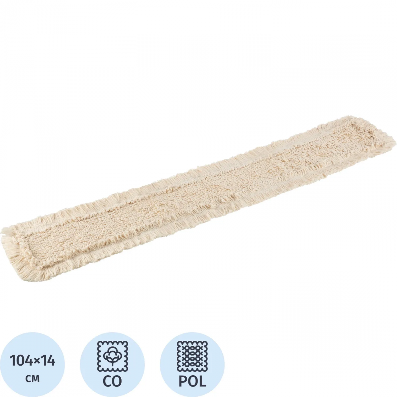 Насадка МОП петельный хлопок полиэстер (крепление карман) 100см_MH-100-01 Росмоп 2341706