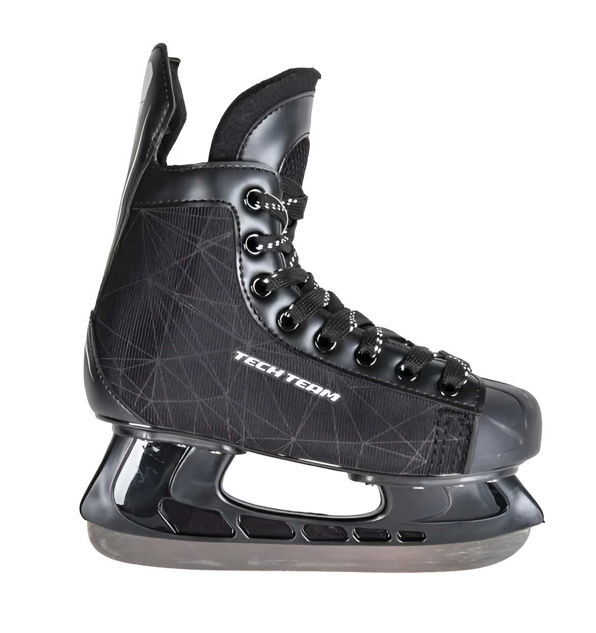Хоккейные коньки Tech Team, Toronto р.28, черные, морозостойкий нейлон и искусственная кожа