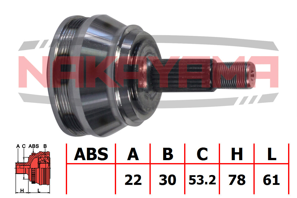 ШРУС внешн. К-КТ VW GOLF, JETTA, VENTO 1.8-2.0 11.