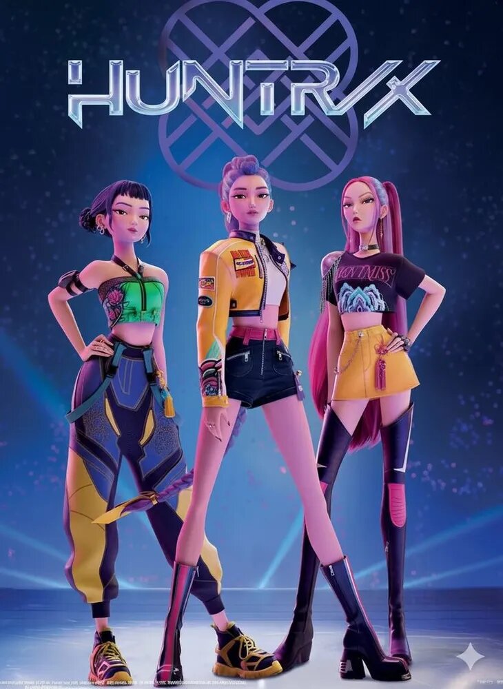 Алмазная Мозаика "K-Pop Demon Hunters/Кей-поп: Охотники На Демонов" 40х50 См Алмазная Вышивка / Картина Стразами Подарков / Украшения