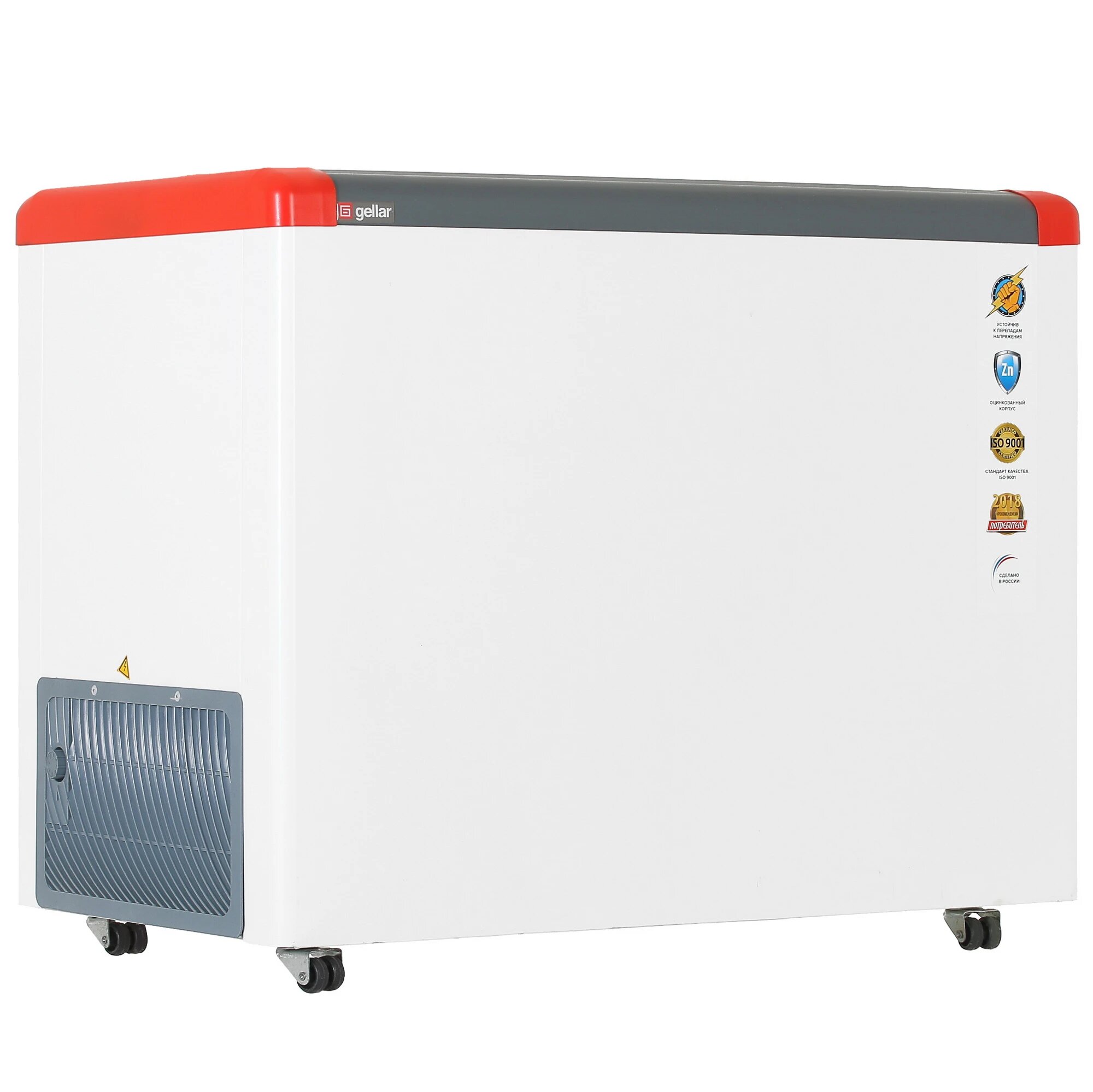 Морозильный ларь Frostor FG 350 С белый/красный, 310 л, А, 3 корзины