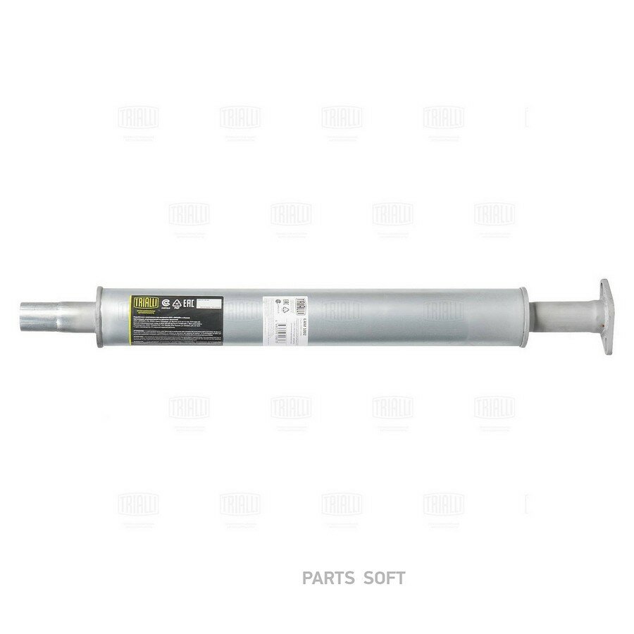 TRIALLI EAM1002 Глушитель для а/м Ford Focus II (05-) 1.6Ti/1.8i/2.0i доп. (резонатор) (алюм. сталь) (EAM 1002)