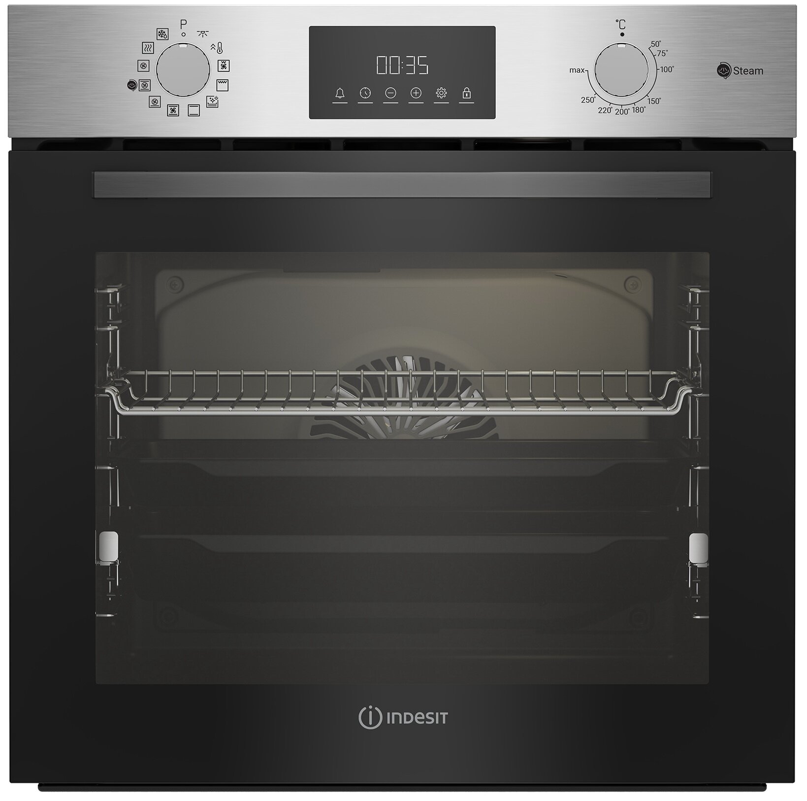 Духовой шкаф Indesit IBFTS 4941 JH IX , электрический, стильный дизайн
