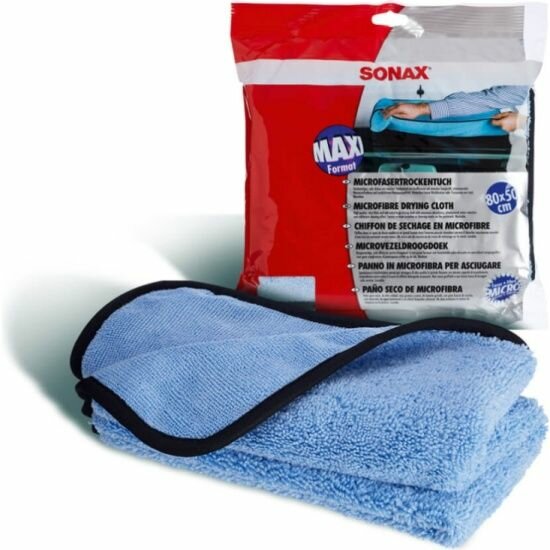 Полотенце для сушки автомобиля из микрофибры 80х50 SONAX MICROFIBER DRYING CLOTH