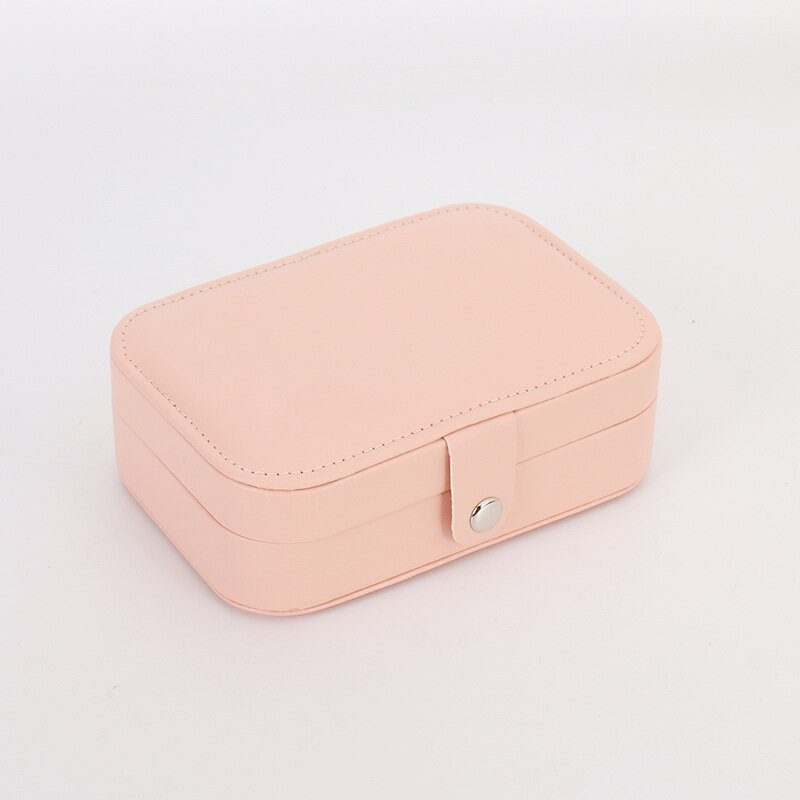 Двойной слой портативной коробки для ювелирных изделий для путешествий, коробка большой вместимости с двумя ярусами,