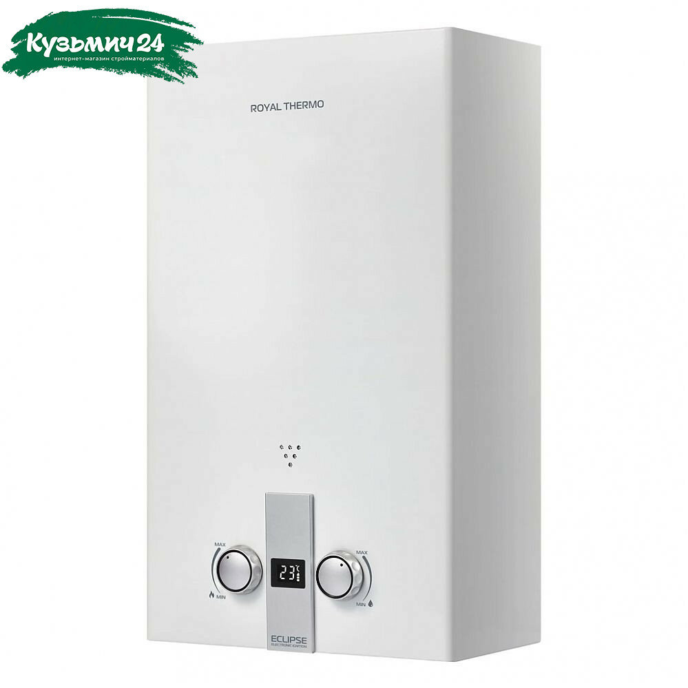 Колонка газовая Royal Thermo GWH 10 Eclipse, настенная, горелка из нержавеющей стали