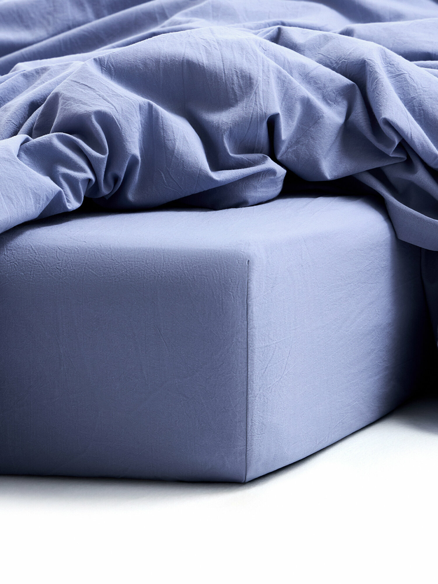 Простыня MORФEUS (морфеус) - Василек - 200x200x30 (на резинке) - вареный хлопок