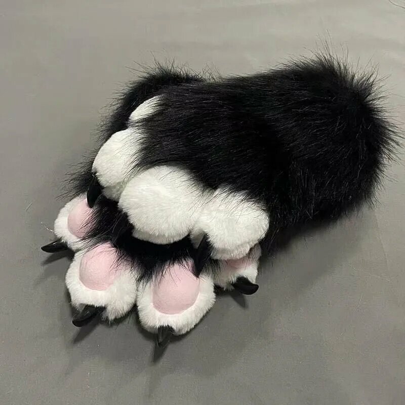 Цветной костюм животного кошачья лапа перчатки кошачьей мамы