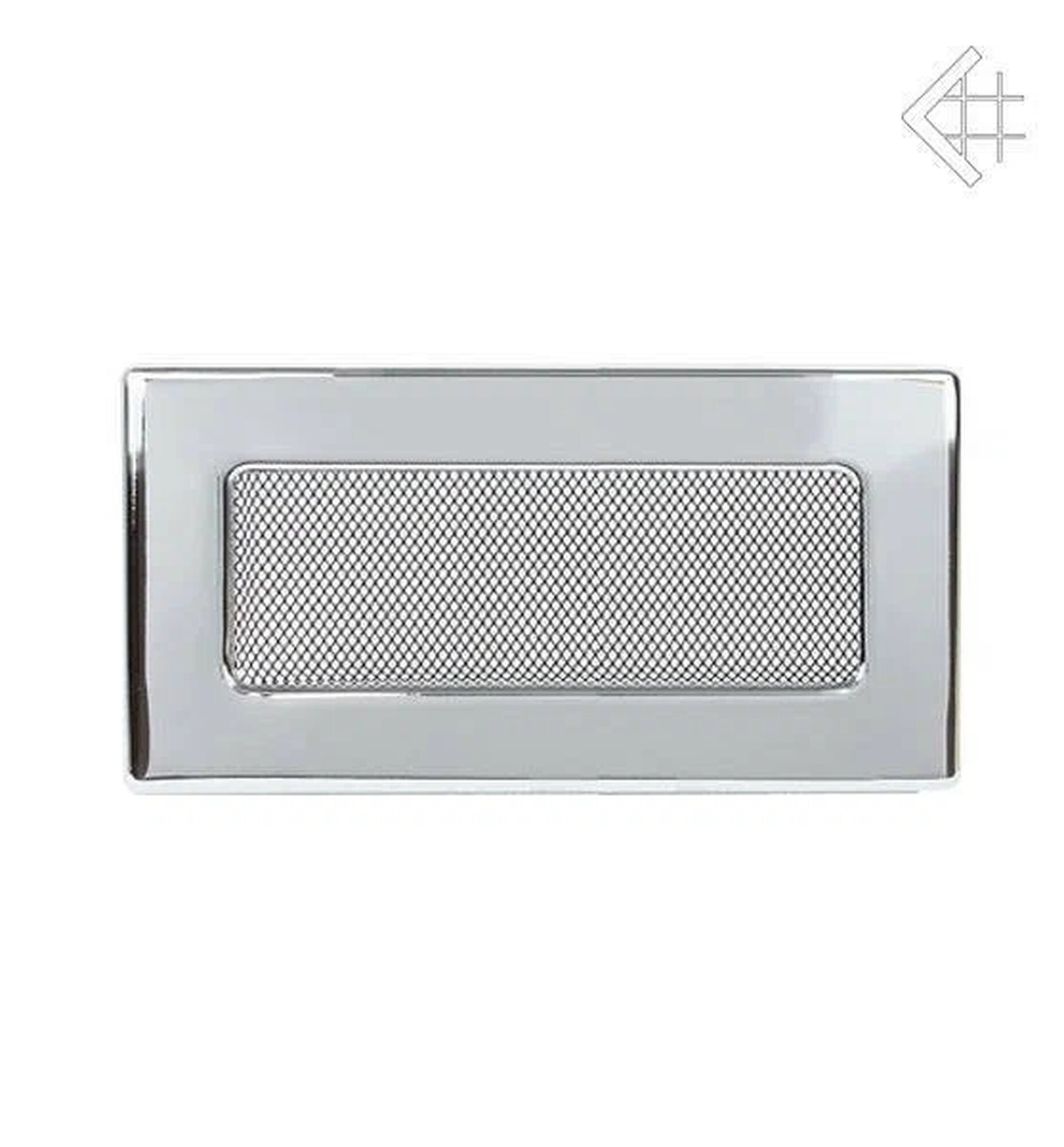 Вентиляционная решетка для камина Kratki (Польша) Полированный хром 11х24 см