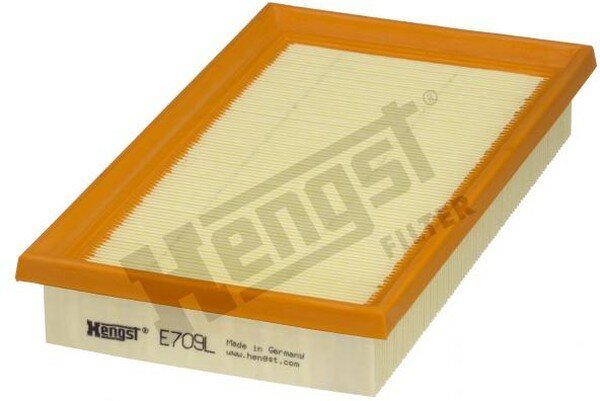 Фильтр воздушный HENGST E709L Kia Rio 1.3, 1.5, II 1.4, 1.6 08, 00->