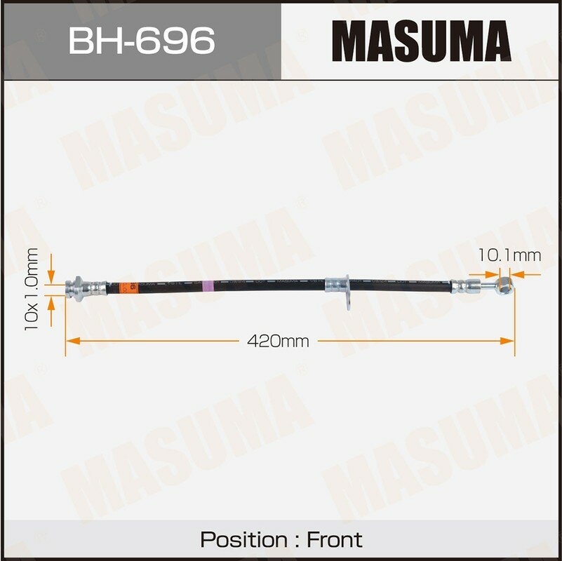 Шланг тормозной передний MASUMA BH-696 Suzuki Sx4 06-14