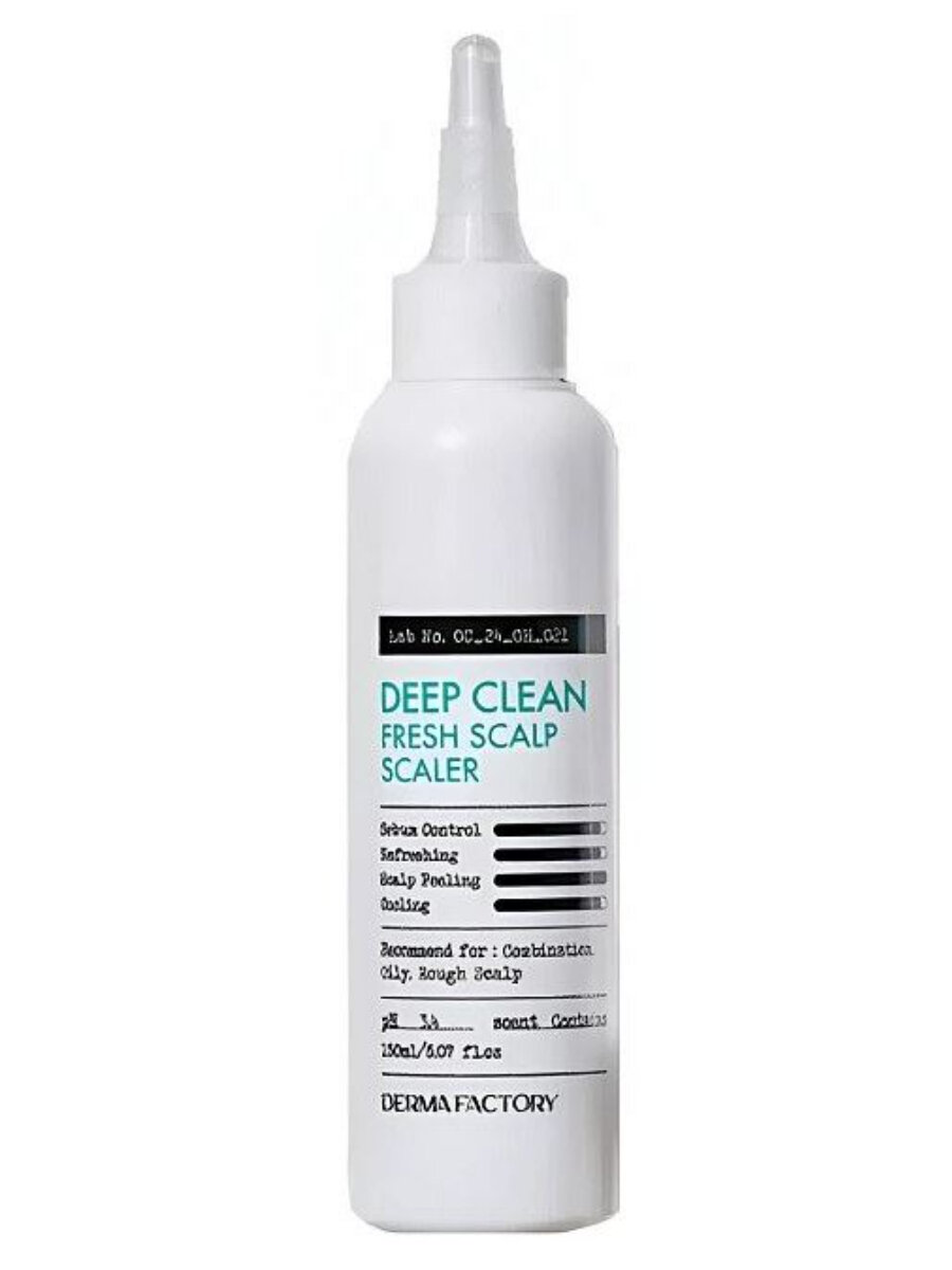 Сыворотка Derma Factory Deep Clean Fresh Scalp Scalper, Очищающая и освежающая для кожи головы, 150 мл