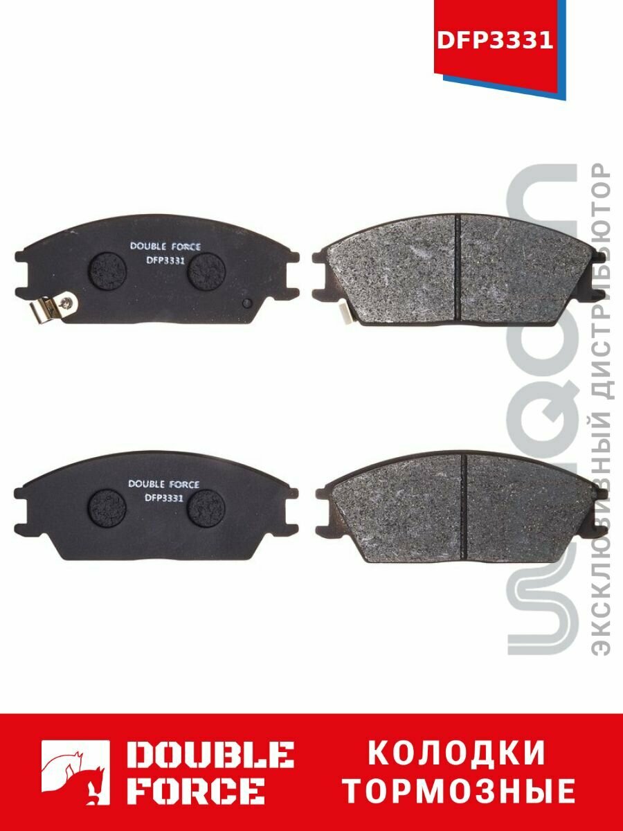 Колодки тормозные передние HYUNDAI ACCENT 1999 - 2012 / HYUNDAI GETZ 2002 - 2011 Double Force DFP3331