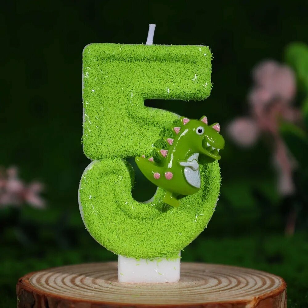 Свеча цифра 5 "5", 1 шт