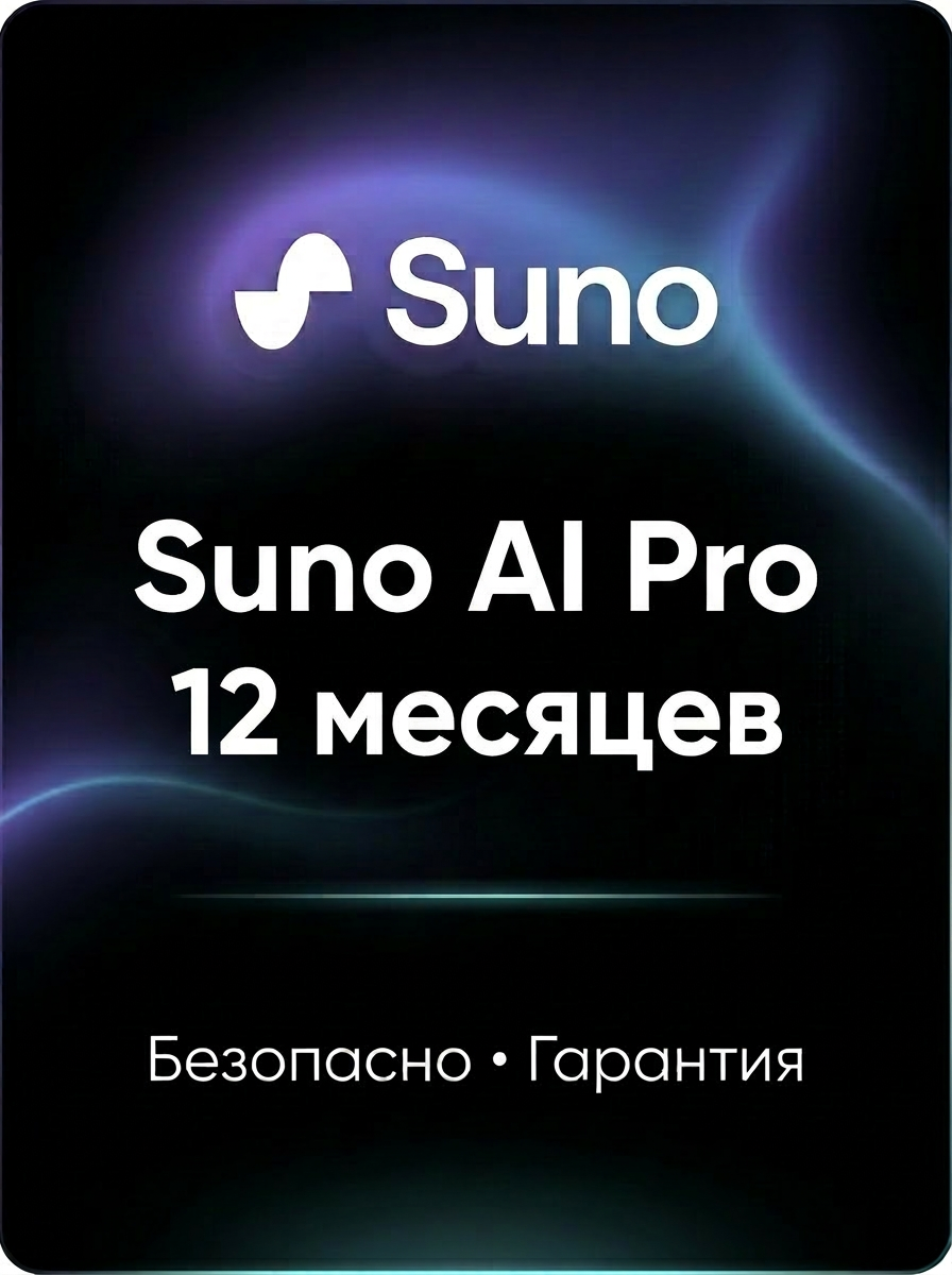 Suno AI оформление подписки на Suno AI Pro 12 месяцев | Безопасно • Гарантия
