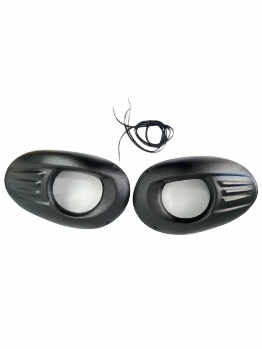 Накладки на фары (обрамление) УАЗ 452 Буханка, 3303 и их модификаций (комплект 2 шт.) Вид №2