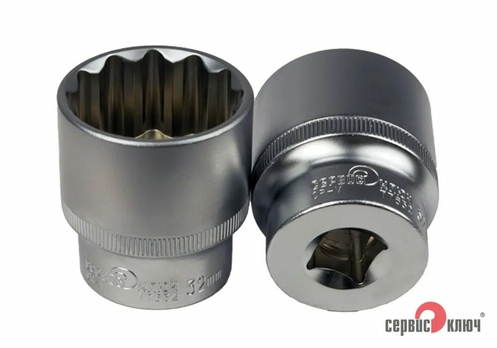 Торцевая головка (6 граней) 1/2" 32 мм / сервис ключ