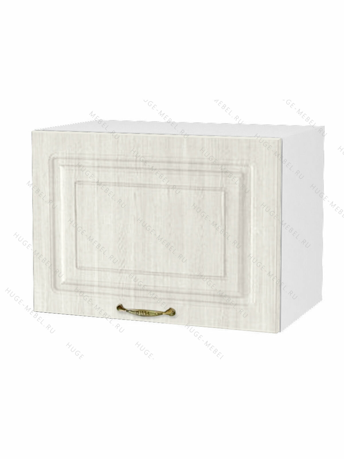 Антресольный кухонный шкаф верхний 400 Юлия (сандал белый) Huge Mebel. Ширина 400 Высота 358. Модули кухонные верхние Huge Mebel. Ширина 400 Высота 358
