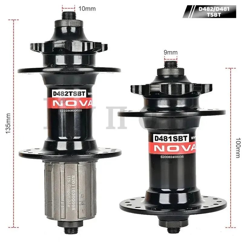Втулка передняя Novatec D481SBT/D482TSBT быстросъемная 32 спицы для MTB