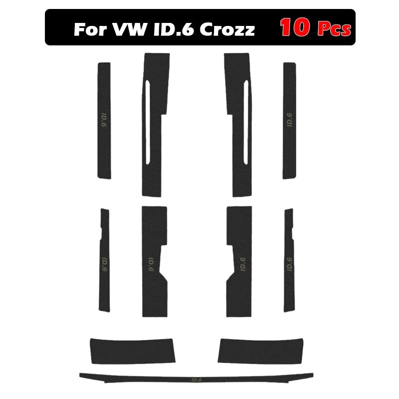 Для Volkswagen VW ID.6 X Crozz ID.7 VIZZION защитная наклейка на порог автомобиля, защитная наклейка на дверь багажника, устойчивая к царапинам накладка для ударов