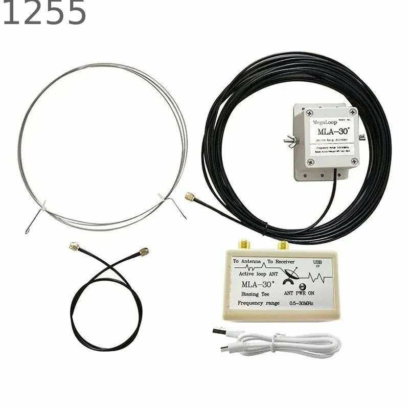 MLA30+ -30 Plus Активная магнитная рамочная антенна HA SDR Коротковолновая средневолновая радиосвязь с низким уровнем шума 500 кГц-311