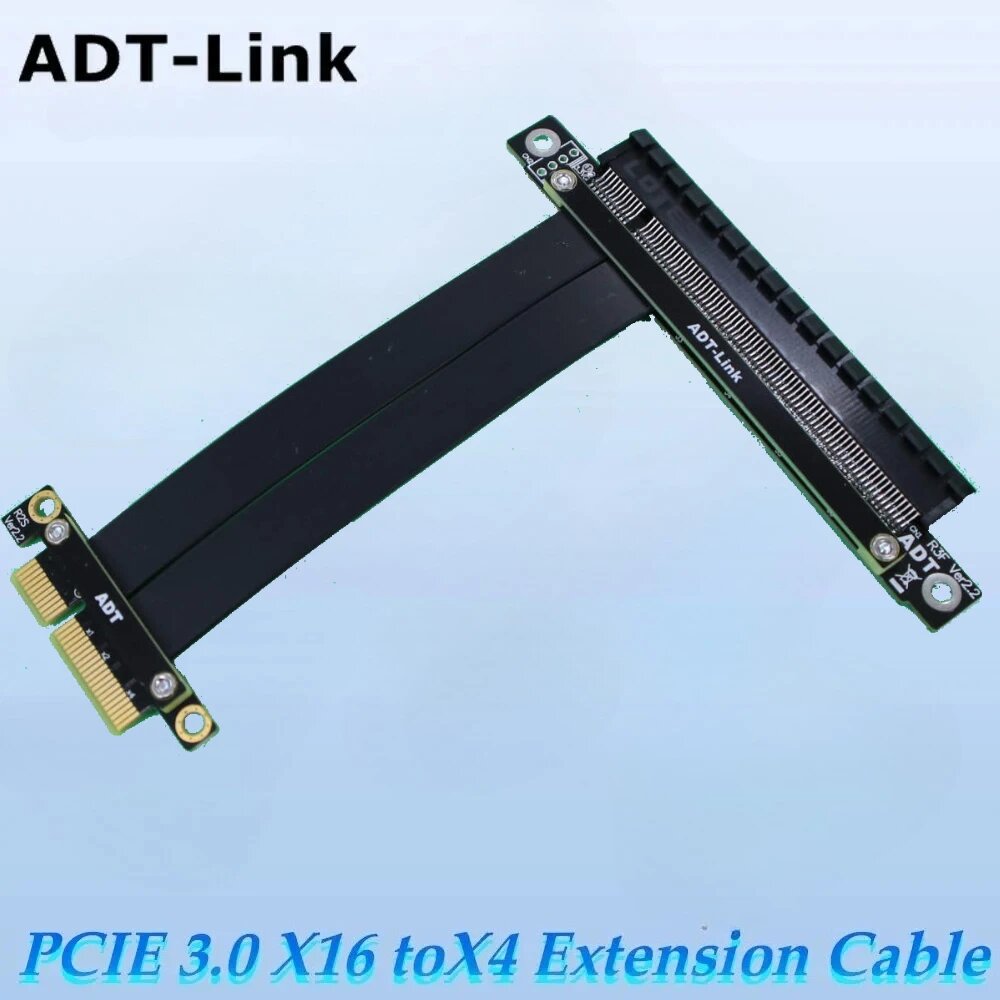 Riser Card ADT-Link R23SR PCI-E 4X-16X, 0.20m — фото 1