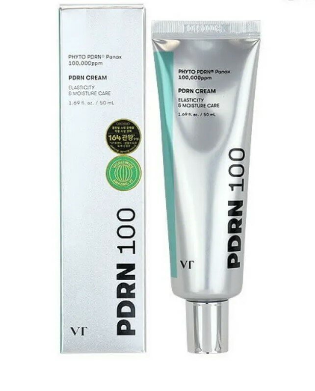 VT COSMETICS PDRN CREAM 100 Увлажняющий крем с веганским пдрн и Азуленом, 50 мл